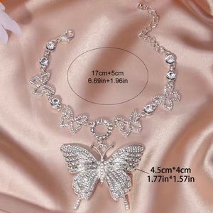 Jewelry | Butterfly Chain Large Butterfly Shape Pendant Adjustable ...